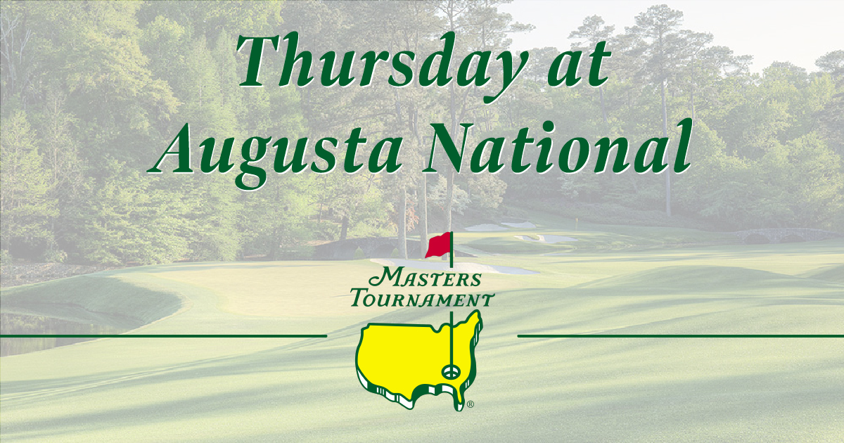 Best Moments from Round One at The Masters (Click for Videos)